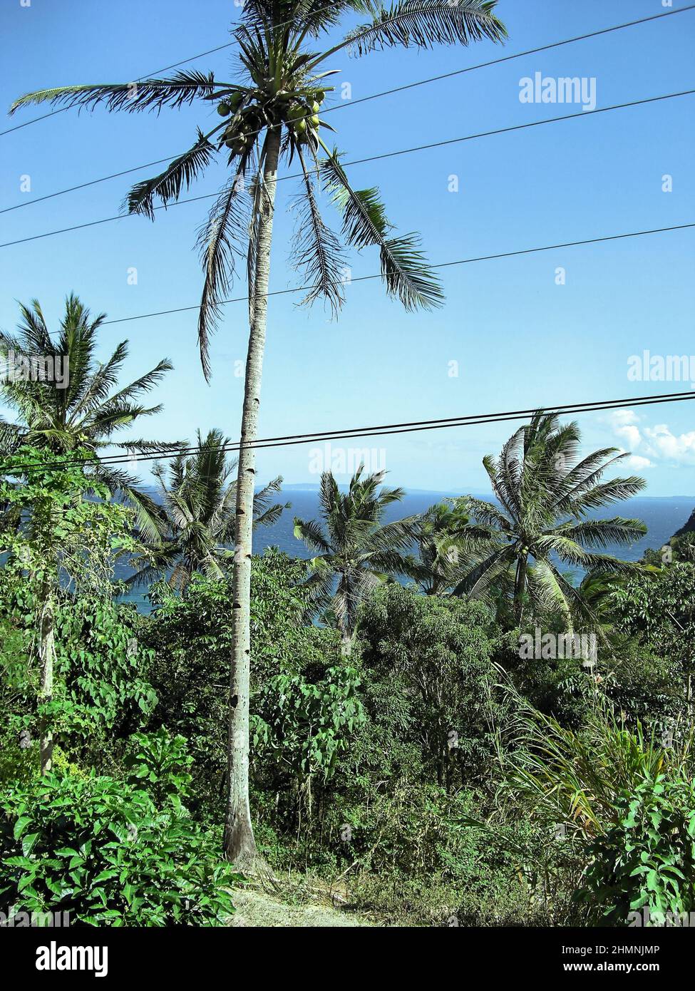 Landscape panorama at the Batangas chanel near Puerto Galera on the ...