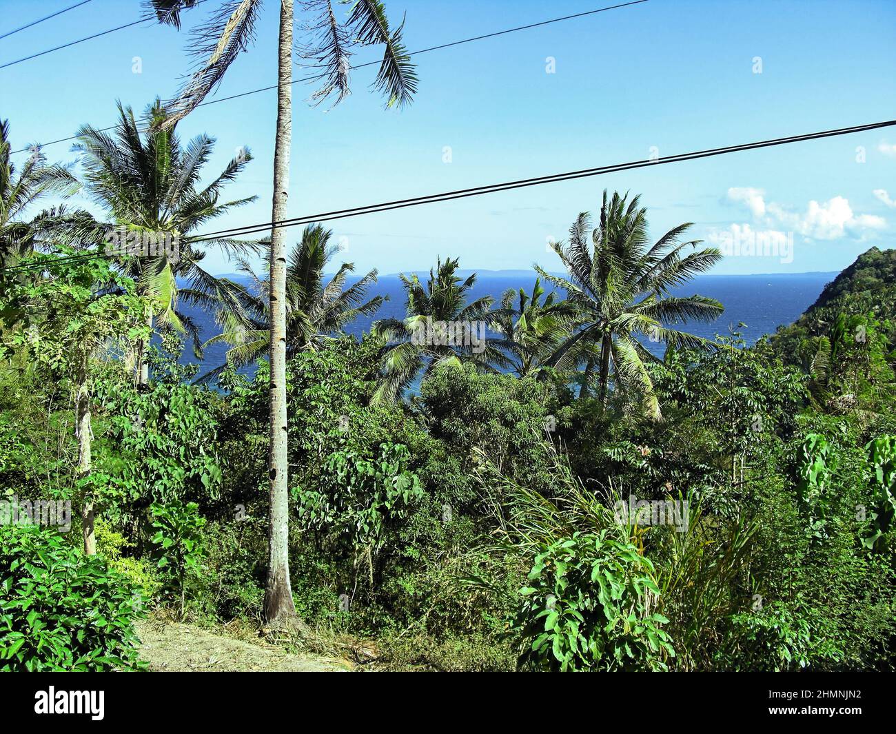 Landscape panorama at the Batangas chanel near Puerto Galera on the ...