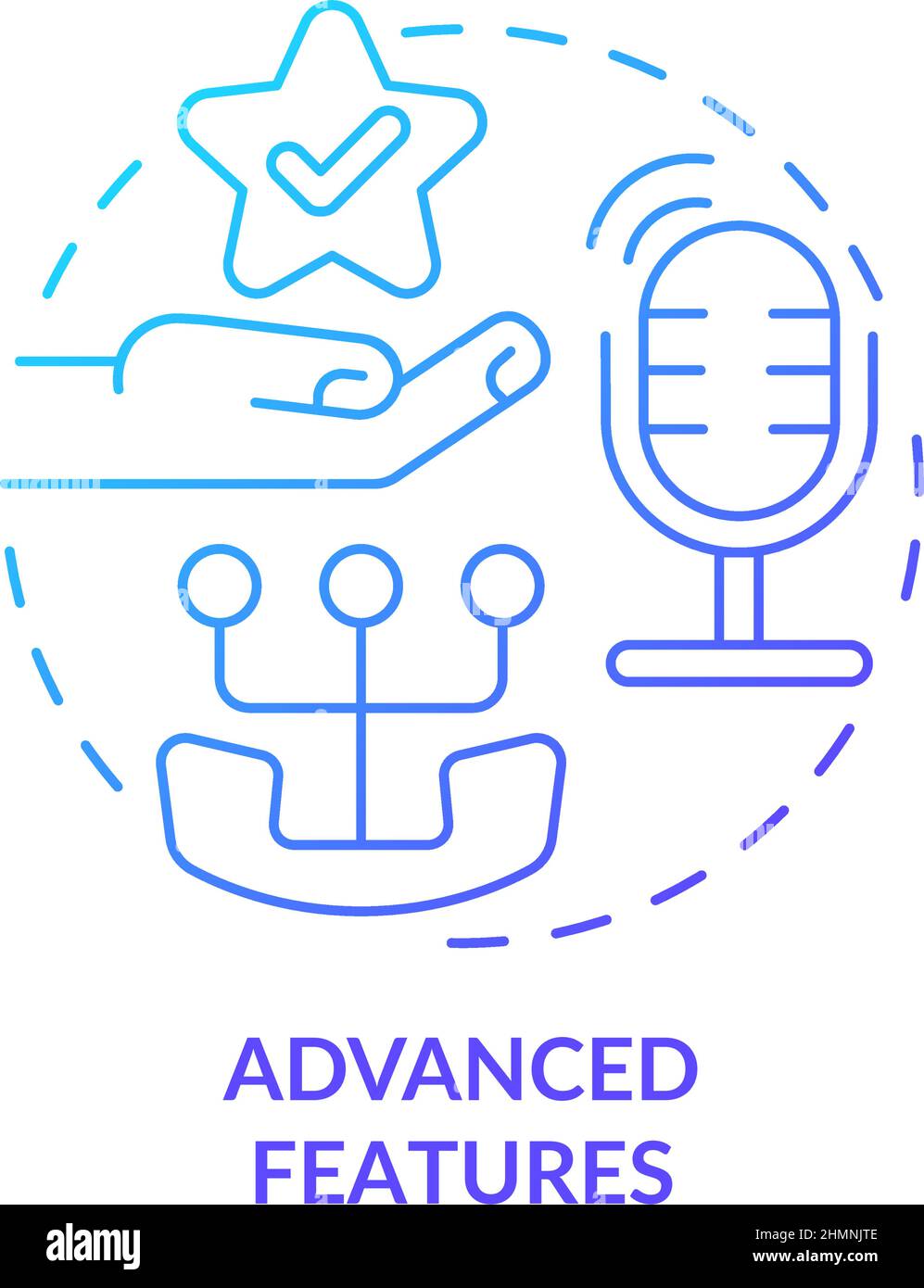 Advanced features blue gradient concept icon Stock Vector Image & Art ... Advanced features blue gradient concept icon Stock Vector Image & Art ...