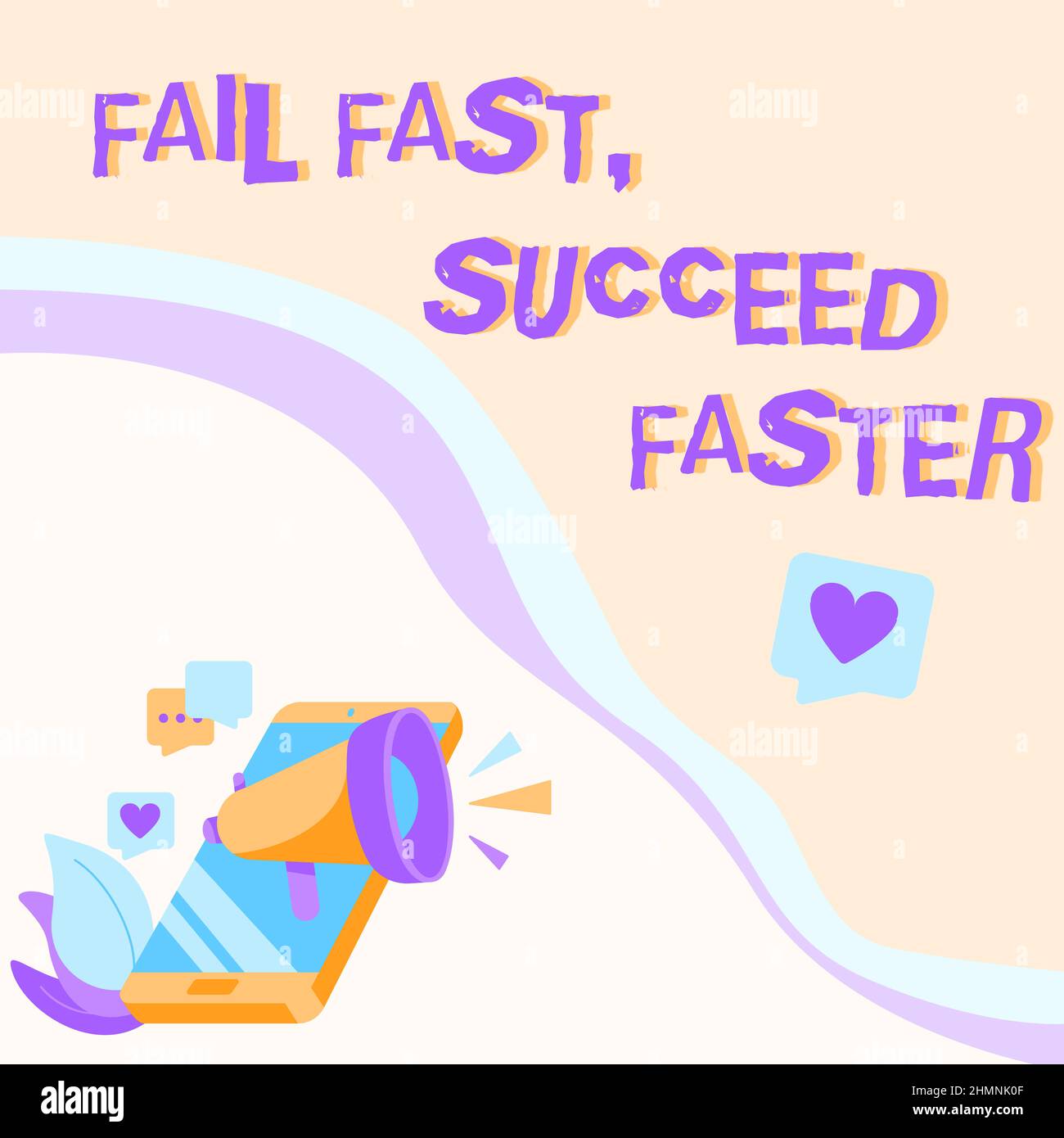 Hand writing sign Fail Fast Succeed Faster. Concept meaning Do not give ...