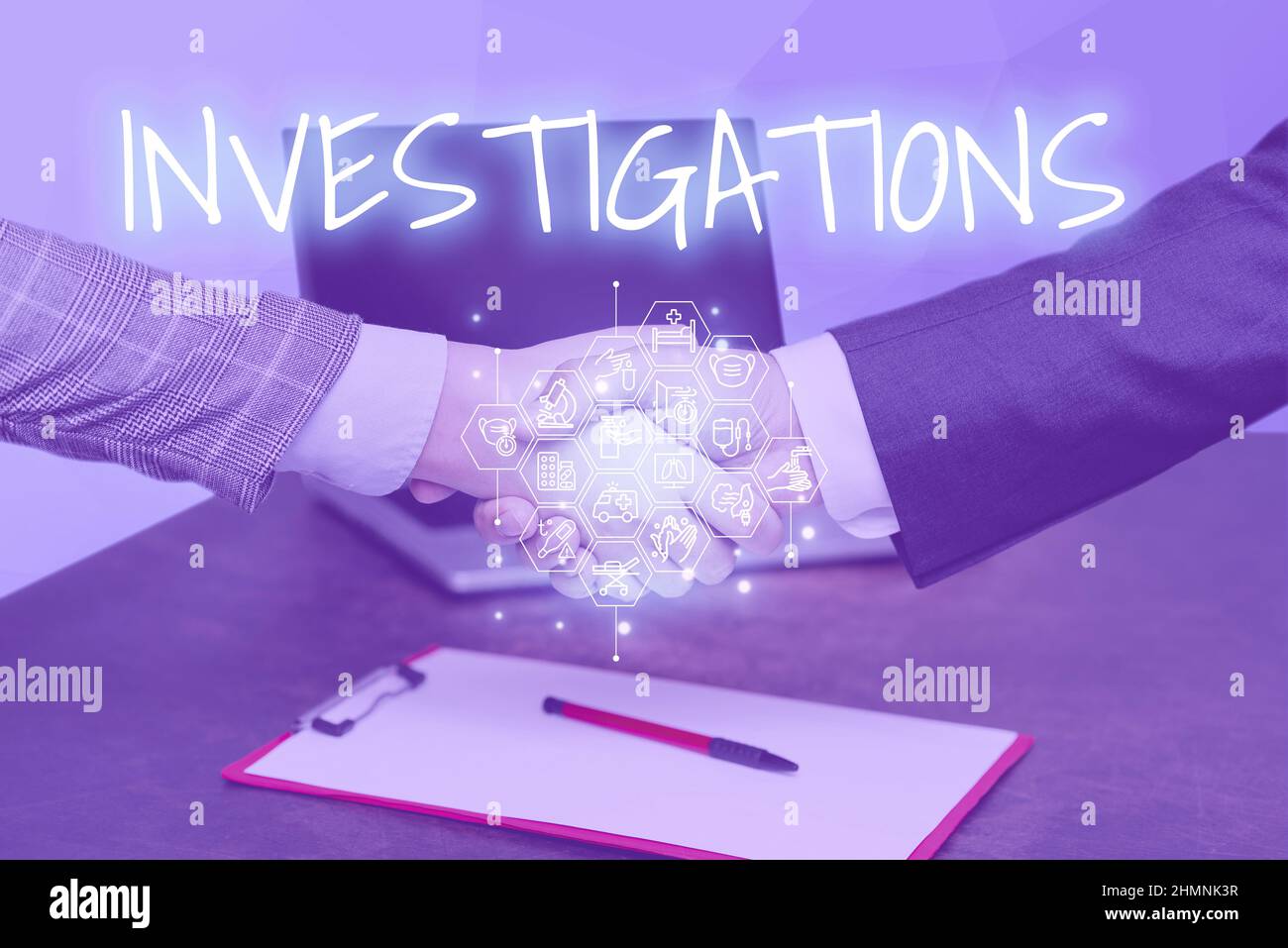 Sign displaying Investigations. Business approach The formal action or ...