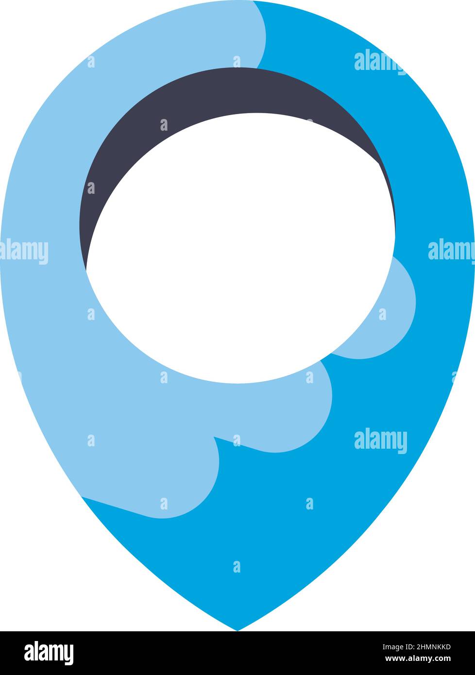 blue location mark over white Stock Vector Image & Art - Alamy