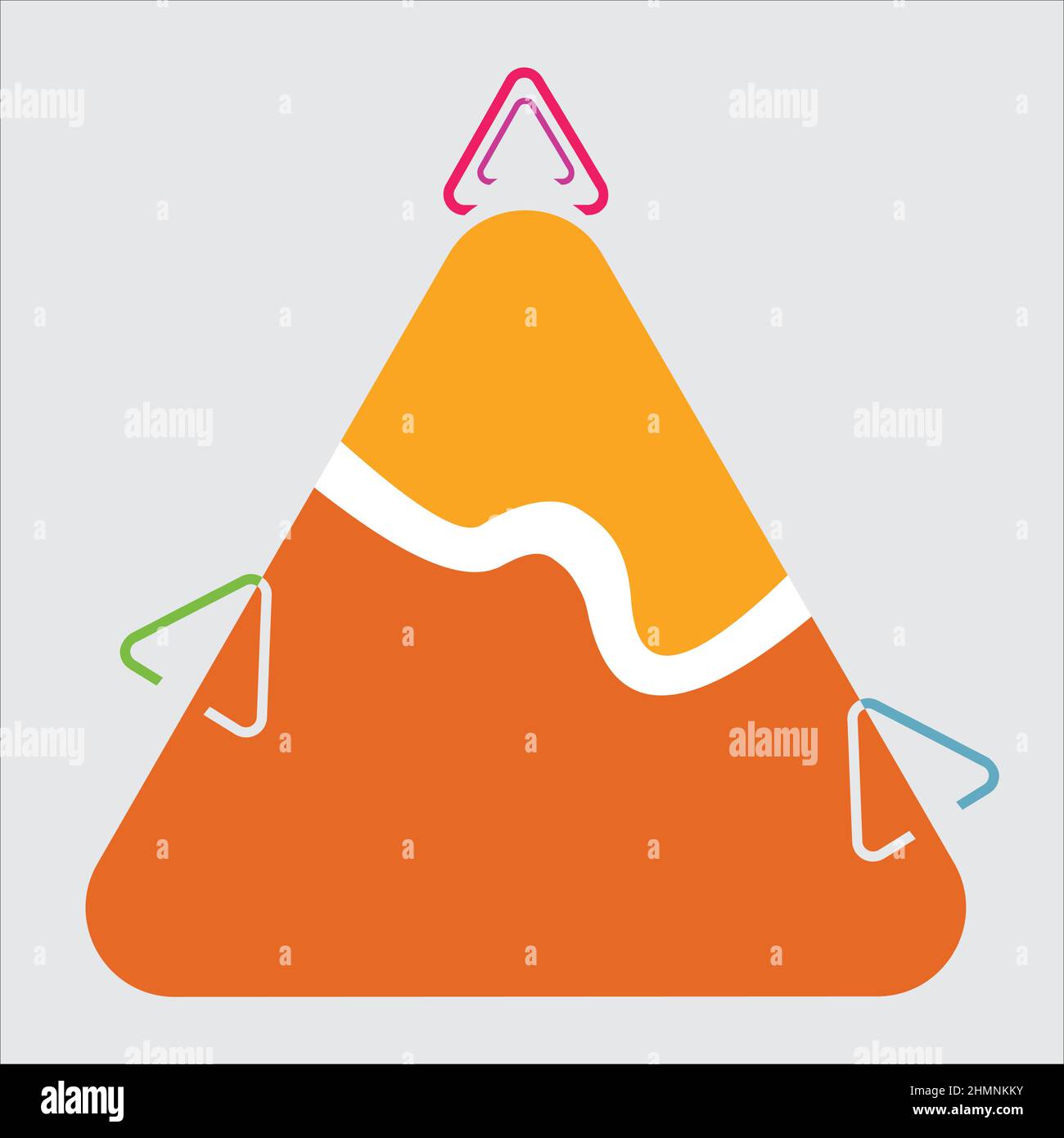 Minimal triangle logo concept, modern vector business logo, simple and ...