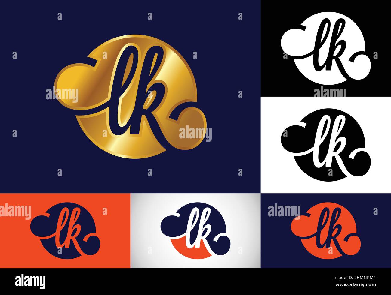 Initial Monogram Letter L K Logo Design Vector Template. LK Letter Logo ...