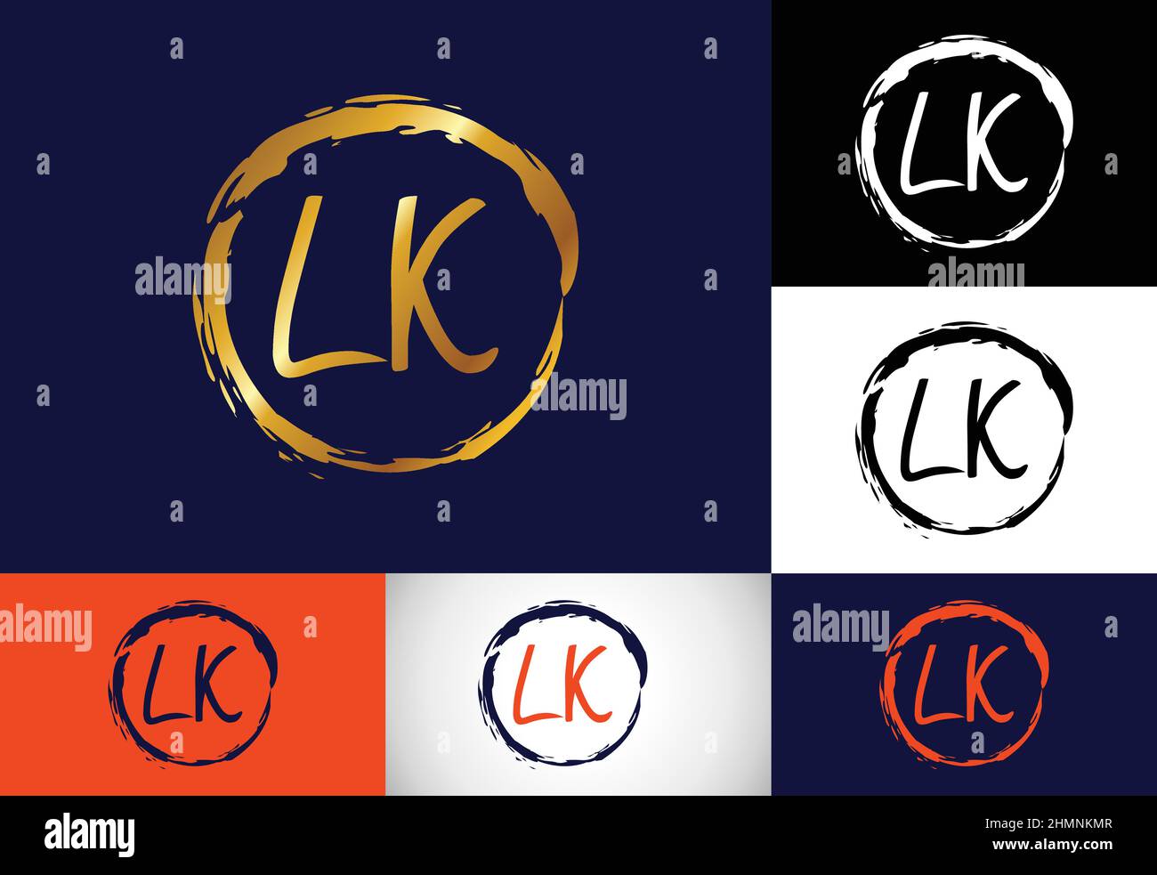 Initial Monogram Letter L K Logo Design Vector Template. LK Letter Logo ...
