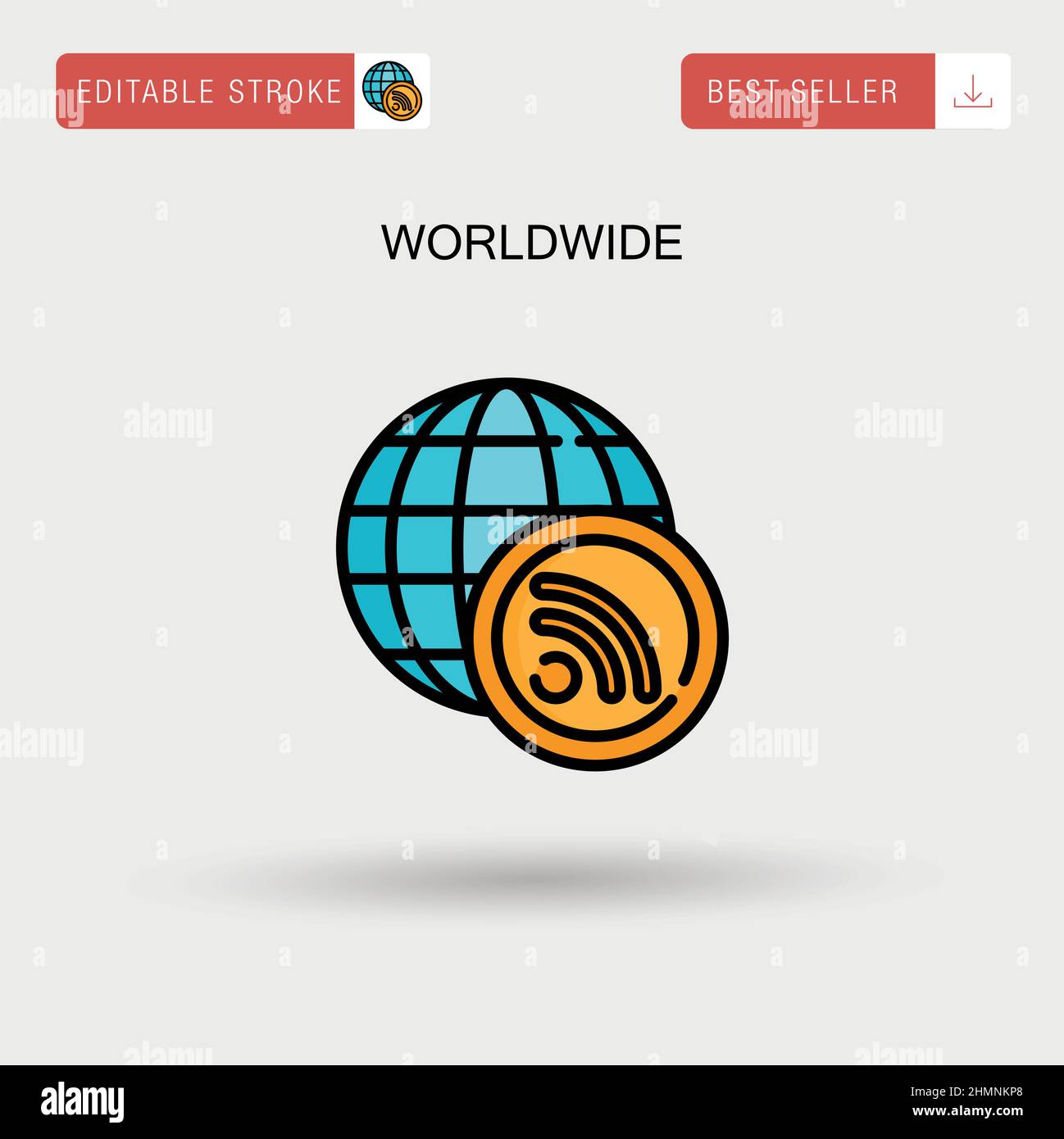 Worldwide Simple vector icon Stock Vector Image & Art - Alamy