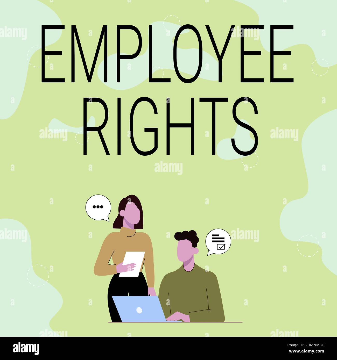 Sign displaying Employee Rights. Business approach All employees have ...