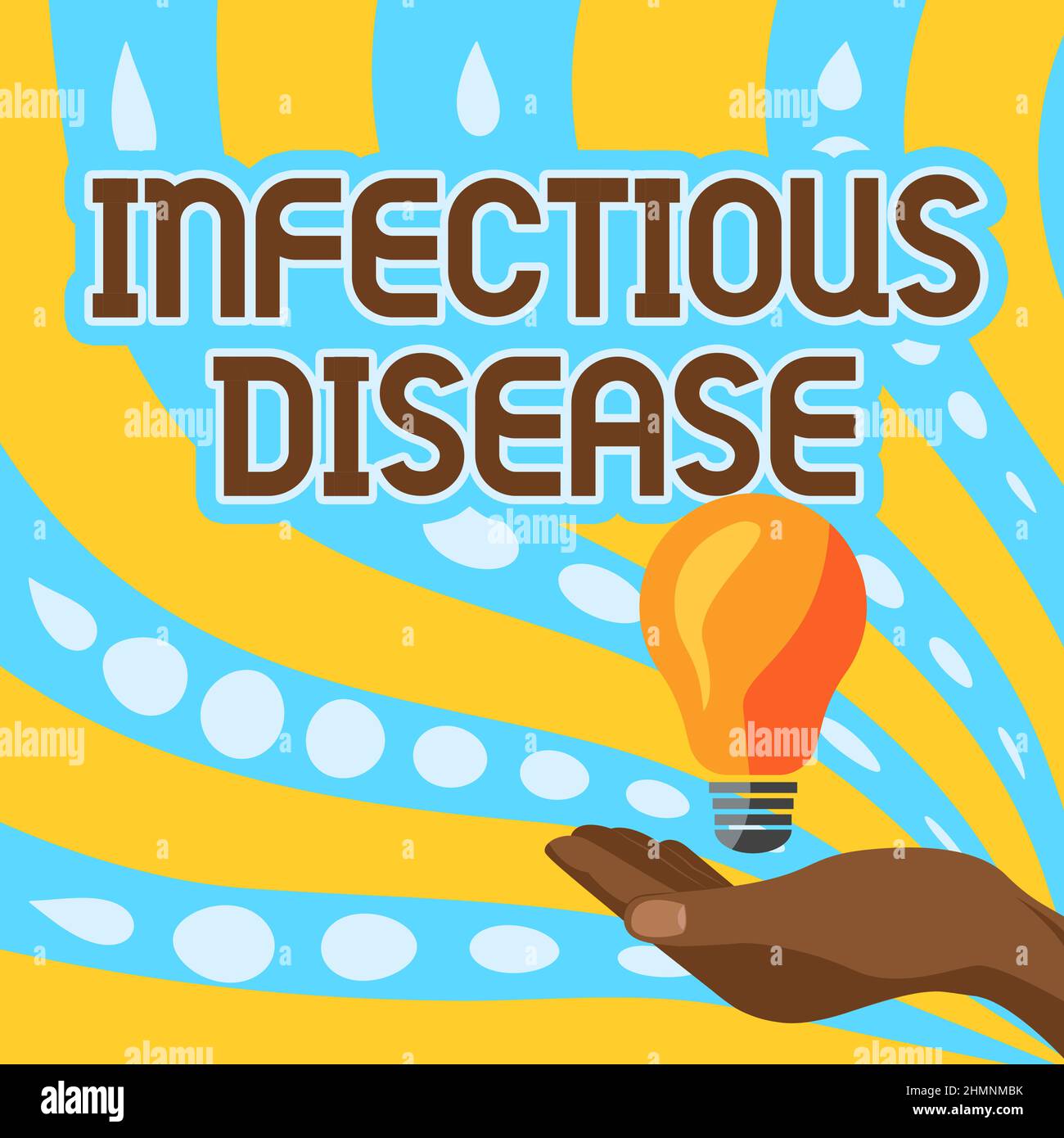 Inspiration showing sign Infectious Disease. Concept meaning caused by ...