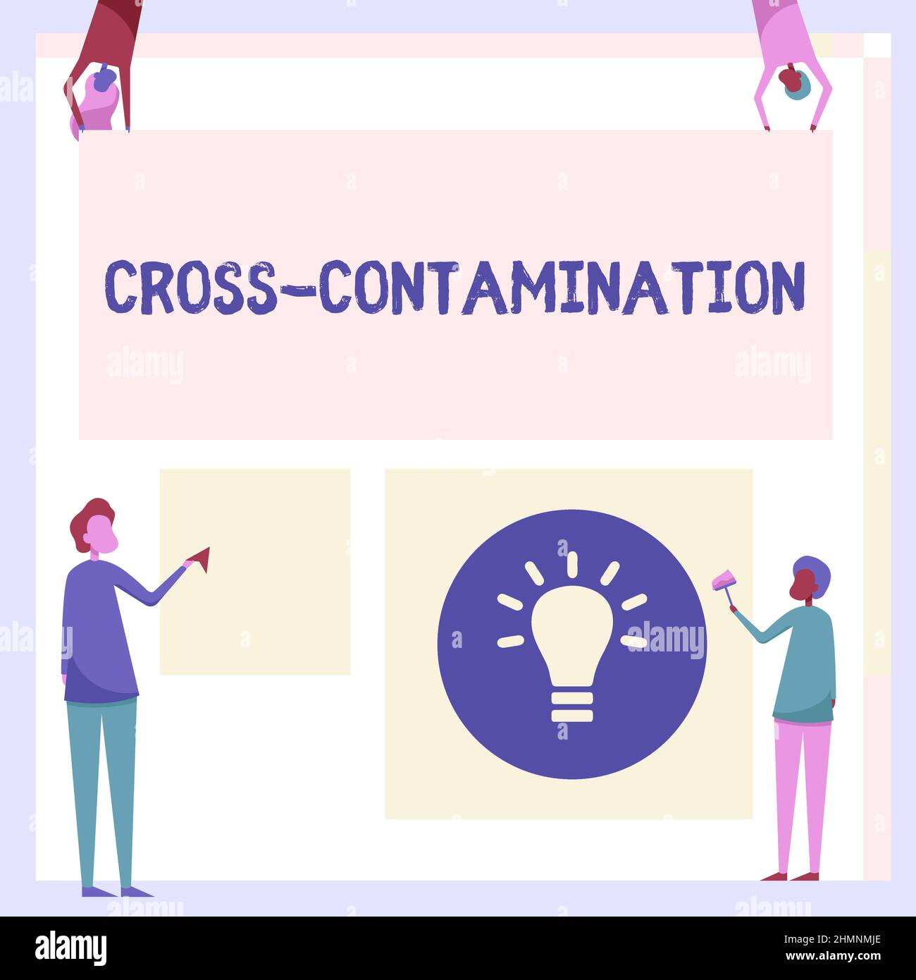 Handwriting text Cross Contamination. Word Written on Unintentional ...