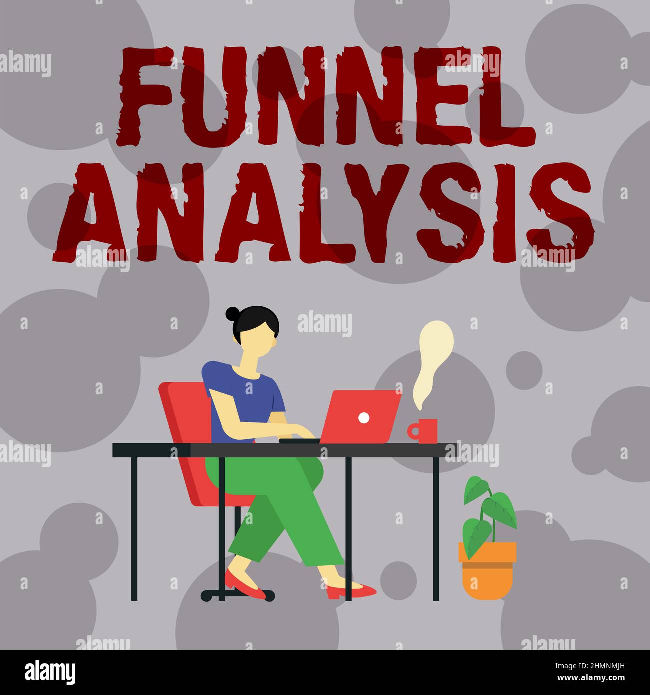 Writing displaying text Funnel Analysis. Internet Concept mapping and ...