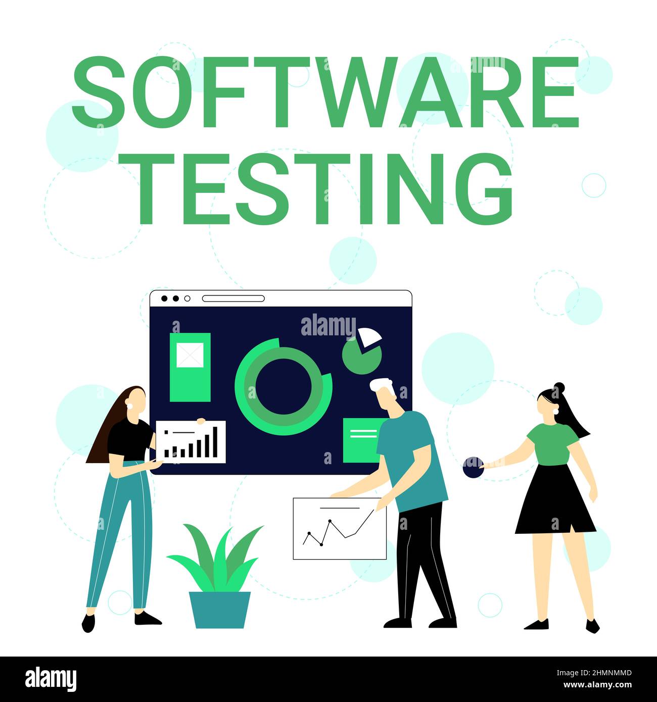 Text Sign Showing Software Testing Internet Concept Investigation Provide Information About The