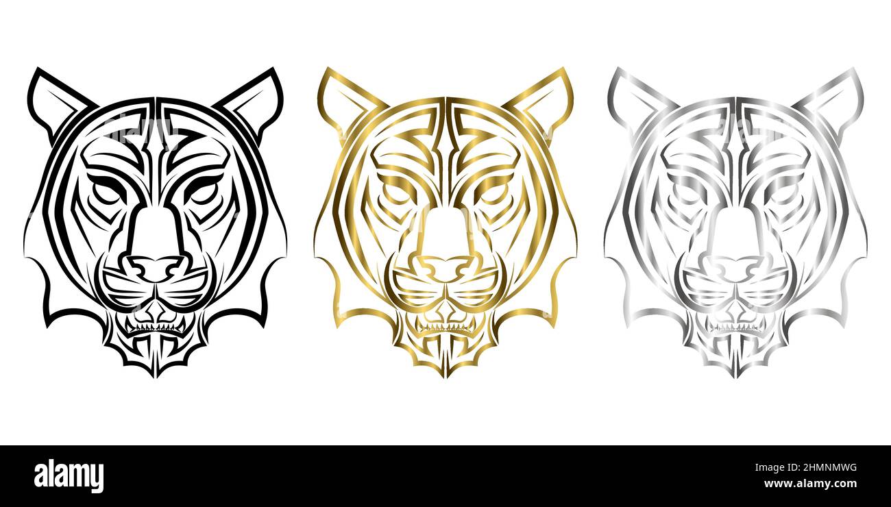 Tribal Tiger Head Design