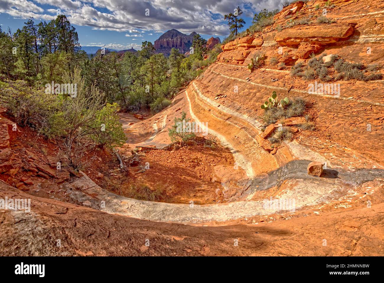Steamboat Wave. A wavy sandstone formation along the slope of Steamboat ...
