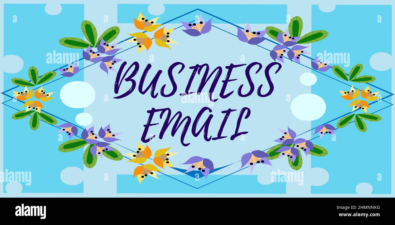 Conceptual caption Business Email. Internet Concept the email which you ...
