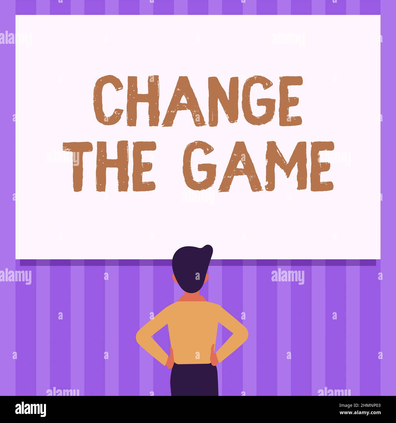 Text sign showing Change The Game. Word Written on Make a movement do ...