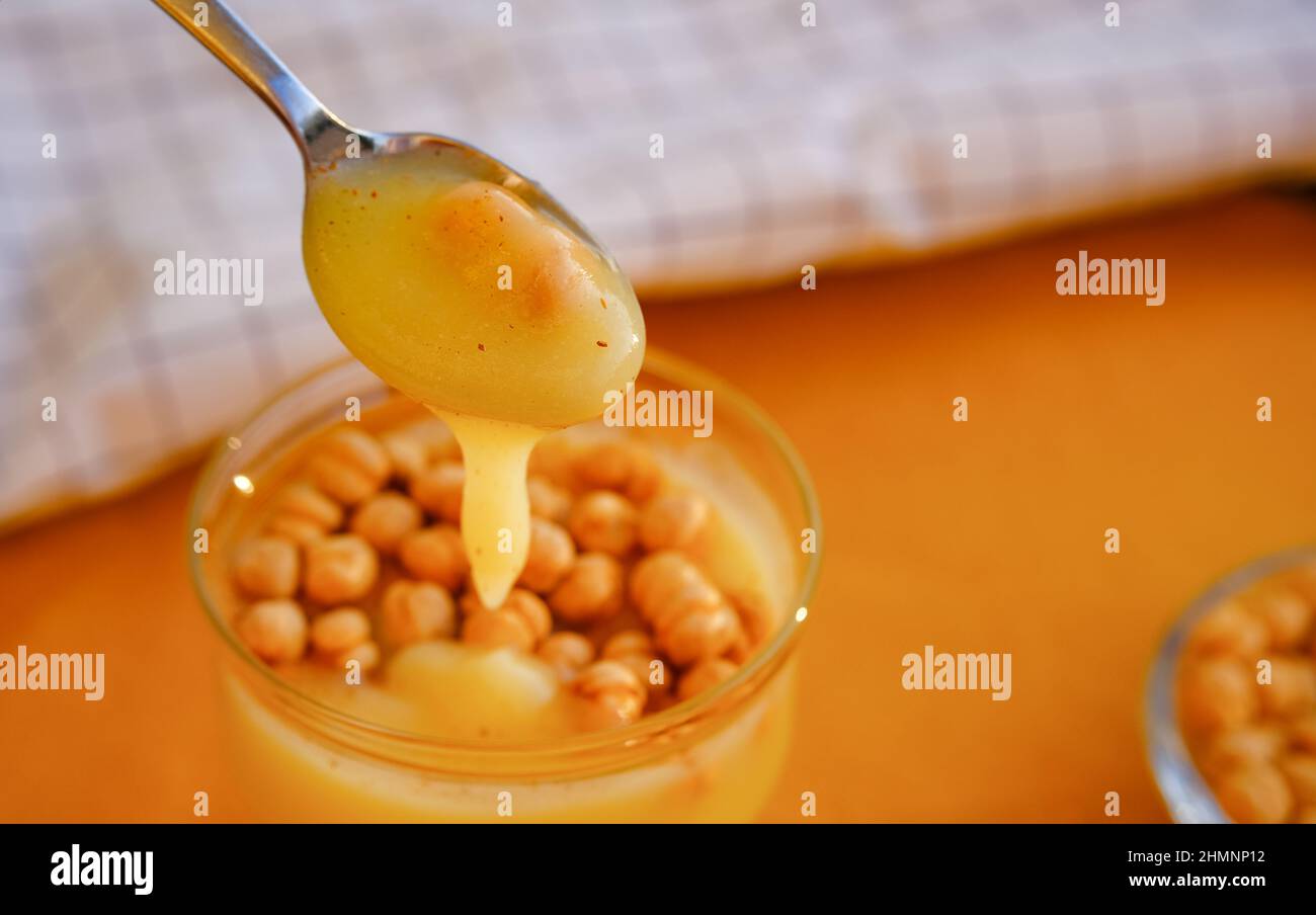 Boza or bosa, traditional fermented Turkish beverage Stock Photo - Alamy