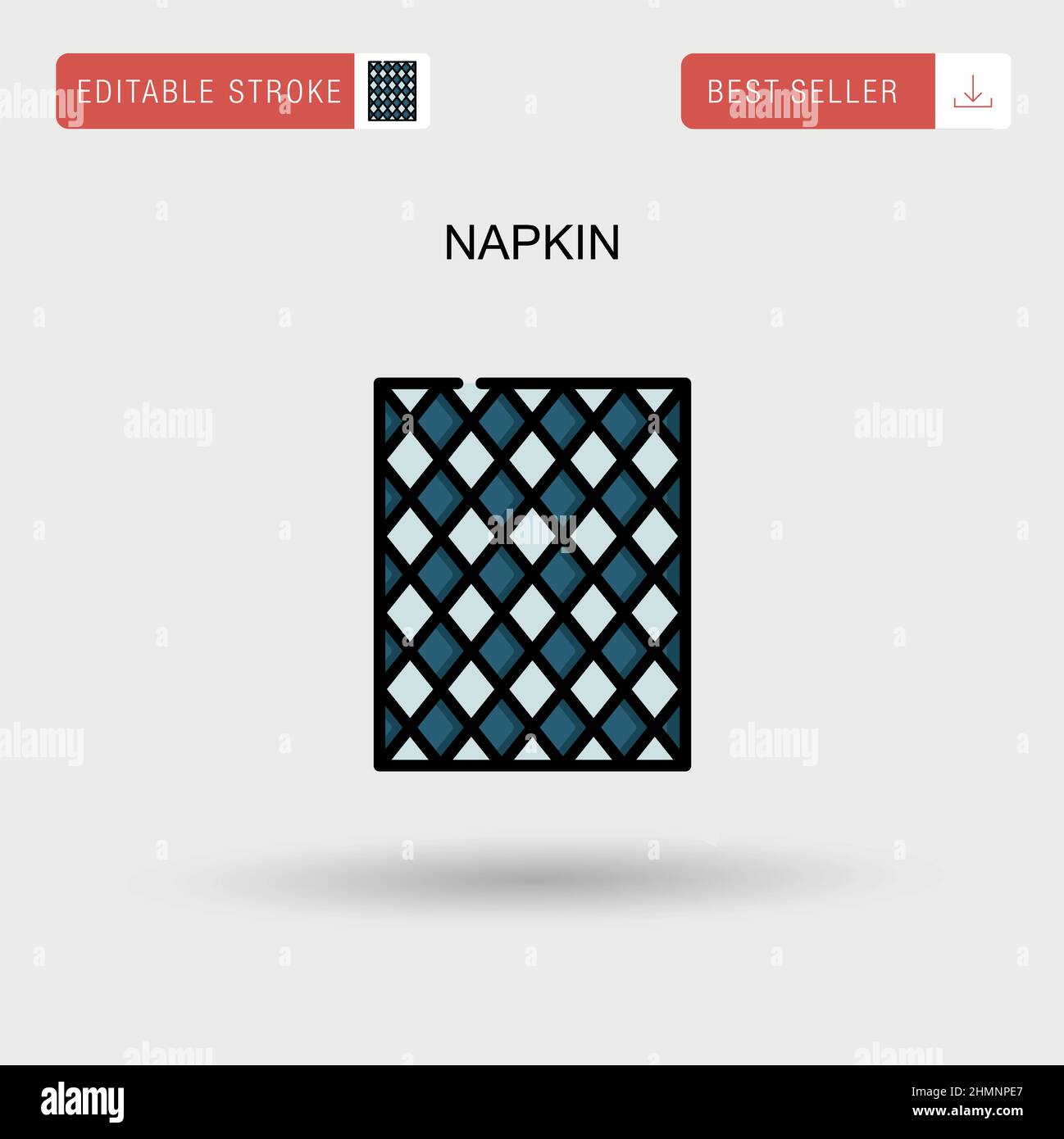 Napkin Simple vector icon Stock Vector Image & Art - Alamy