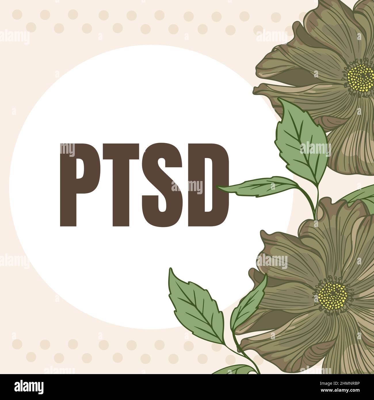 Hand writing sign Ptsd. Conceptual photo Post Traumatic Stress Disorder ...