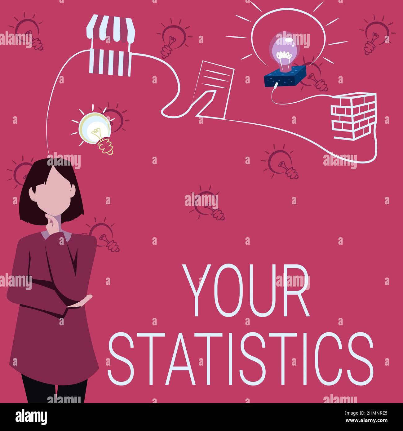 Writing displaying text Your Statistics. Concept meaning Your ...