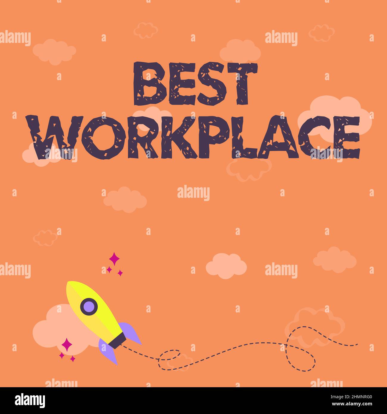 Text sign showing Best Workplace. Word Written on Ideal company to work ...