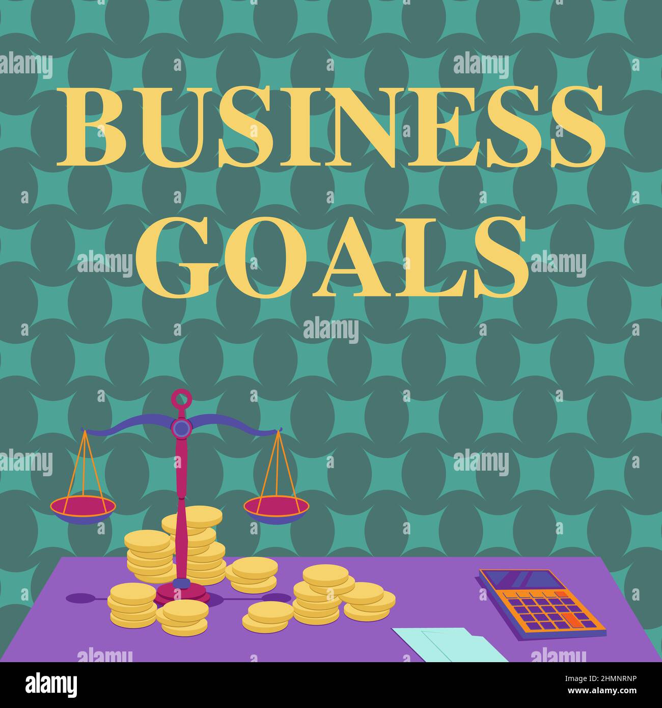 Text sign showing Business Goals. Business overview Expectation to ...