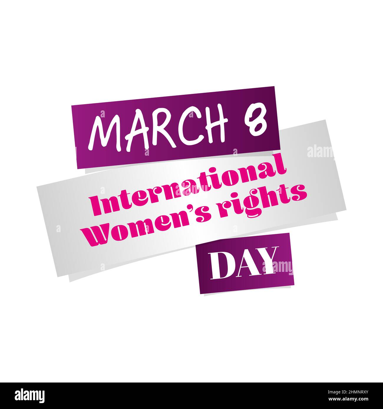 International women rights day illustration banner Stock Photo - Alamy