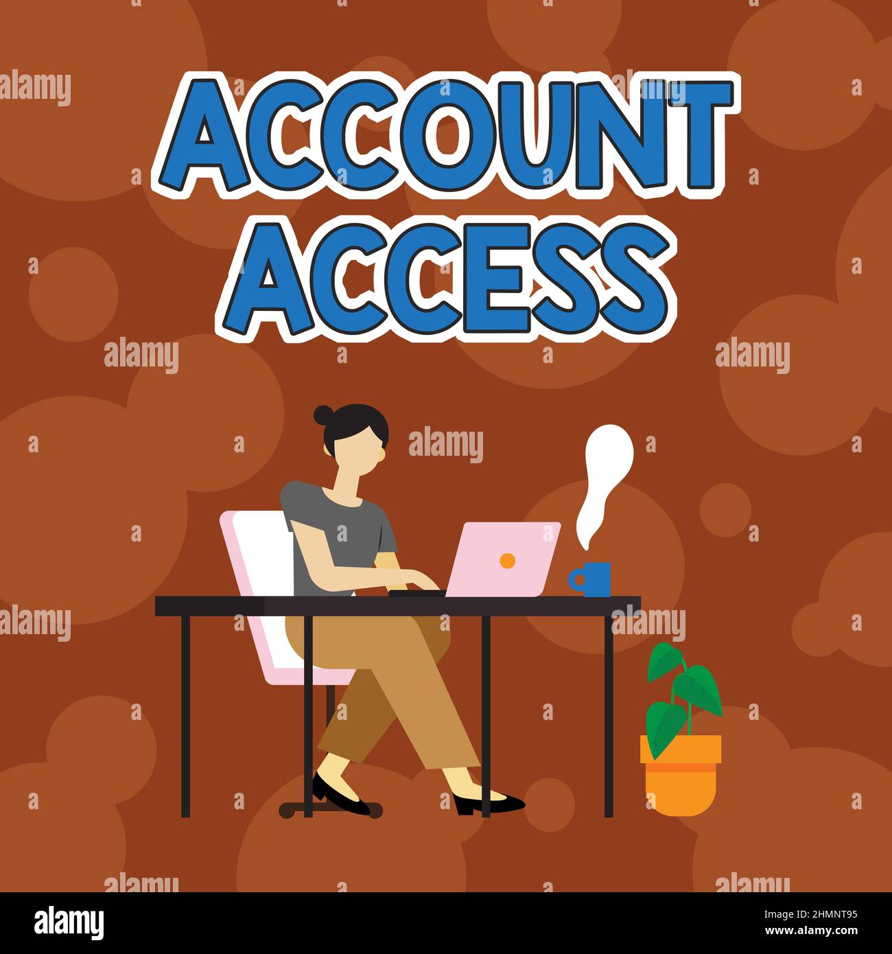 Sign displaying Account Access. Business showcase having permission to ...