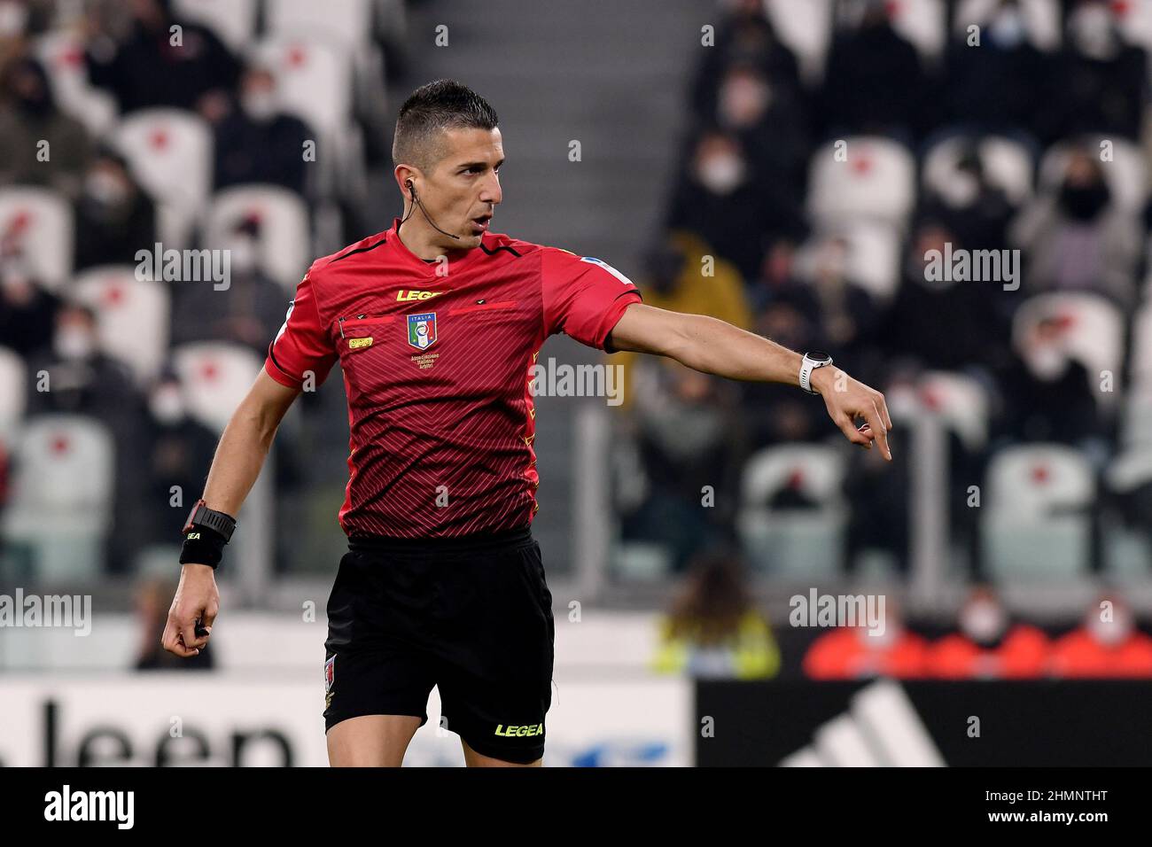 Referee Livio Marinelli during the Coppa Italia 2021/22 match between ...