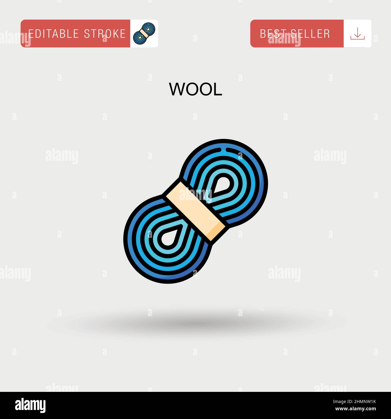 Wool Simple vector icon Stock Vector Image & Art - Alamy
