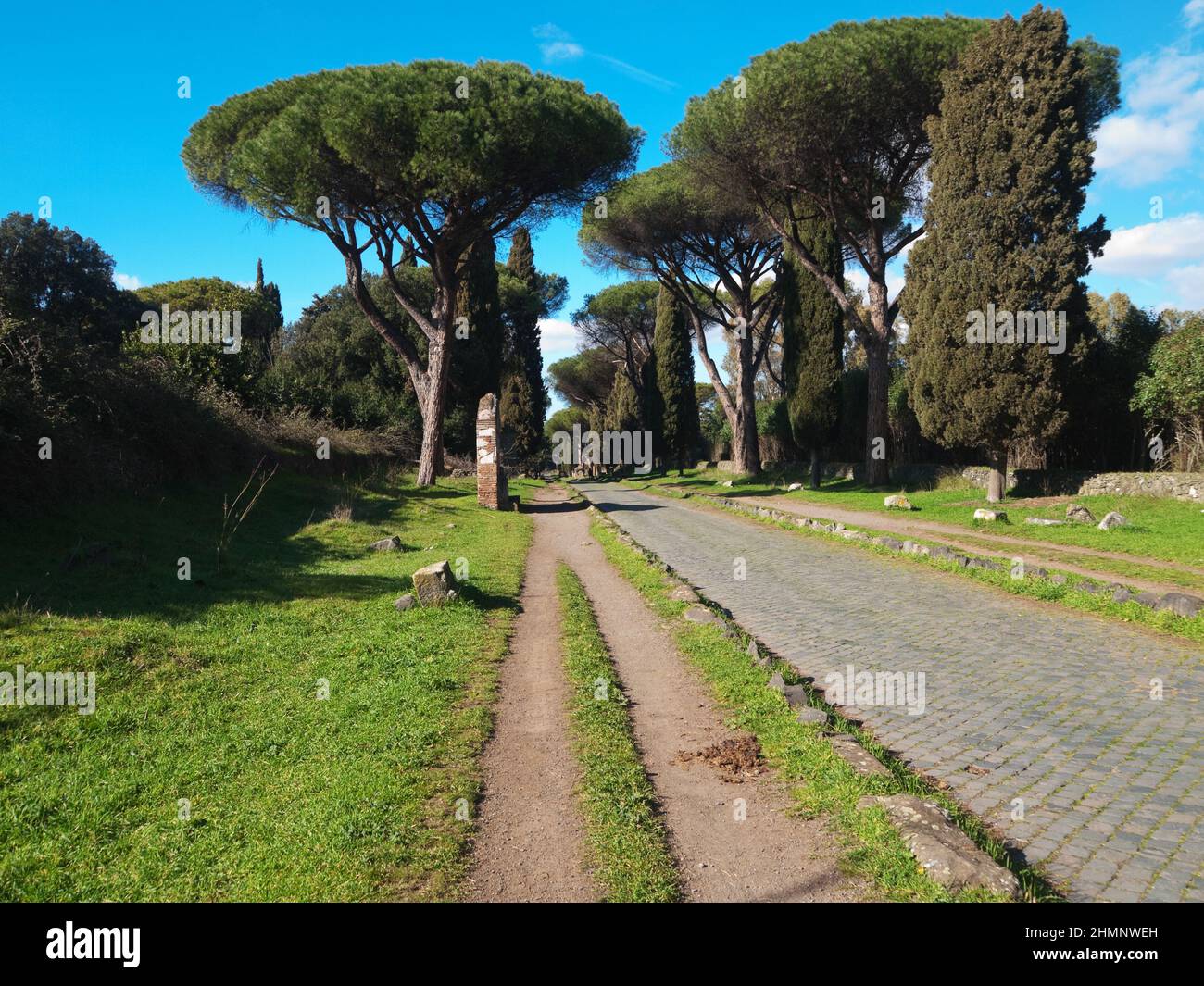 Ancient Appian Way, Rome, Italy Stock Photo - Alamy