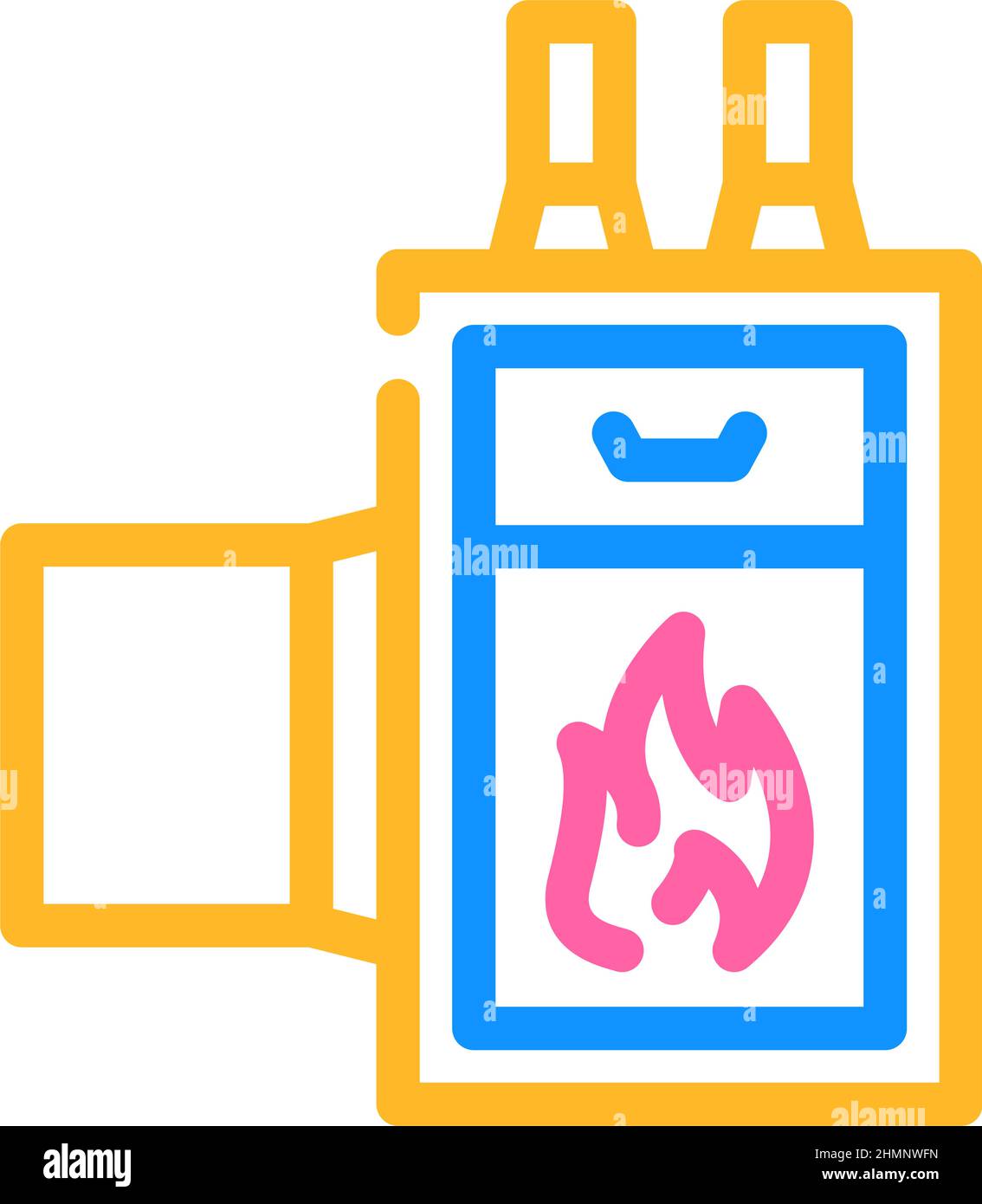 furnace equipment color icon vector illustration Stock Vector Image ...