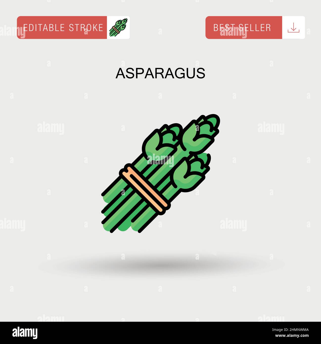 Asparagus plant Stock Vector Images - Alamy