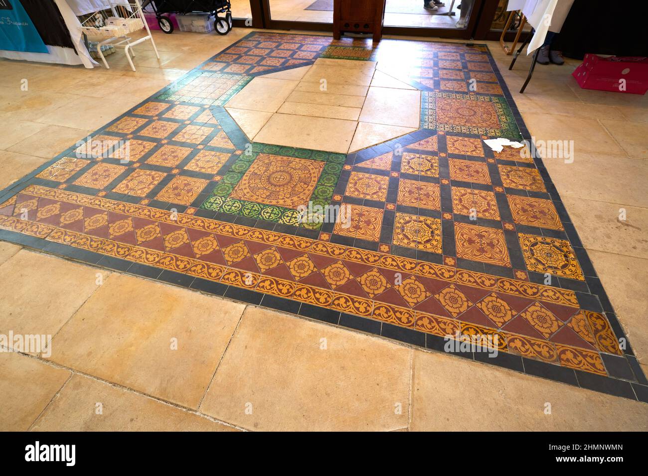 Mosaic floor pattern example Stock Photo - Alamy