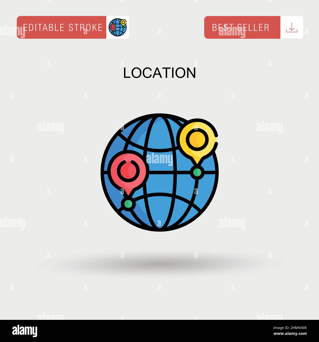 Location Simple vector icon Stock Vector Image & Art - Alamy