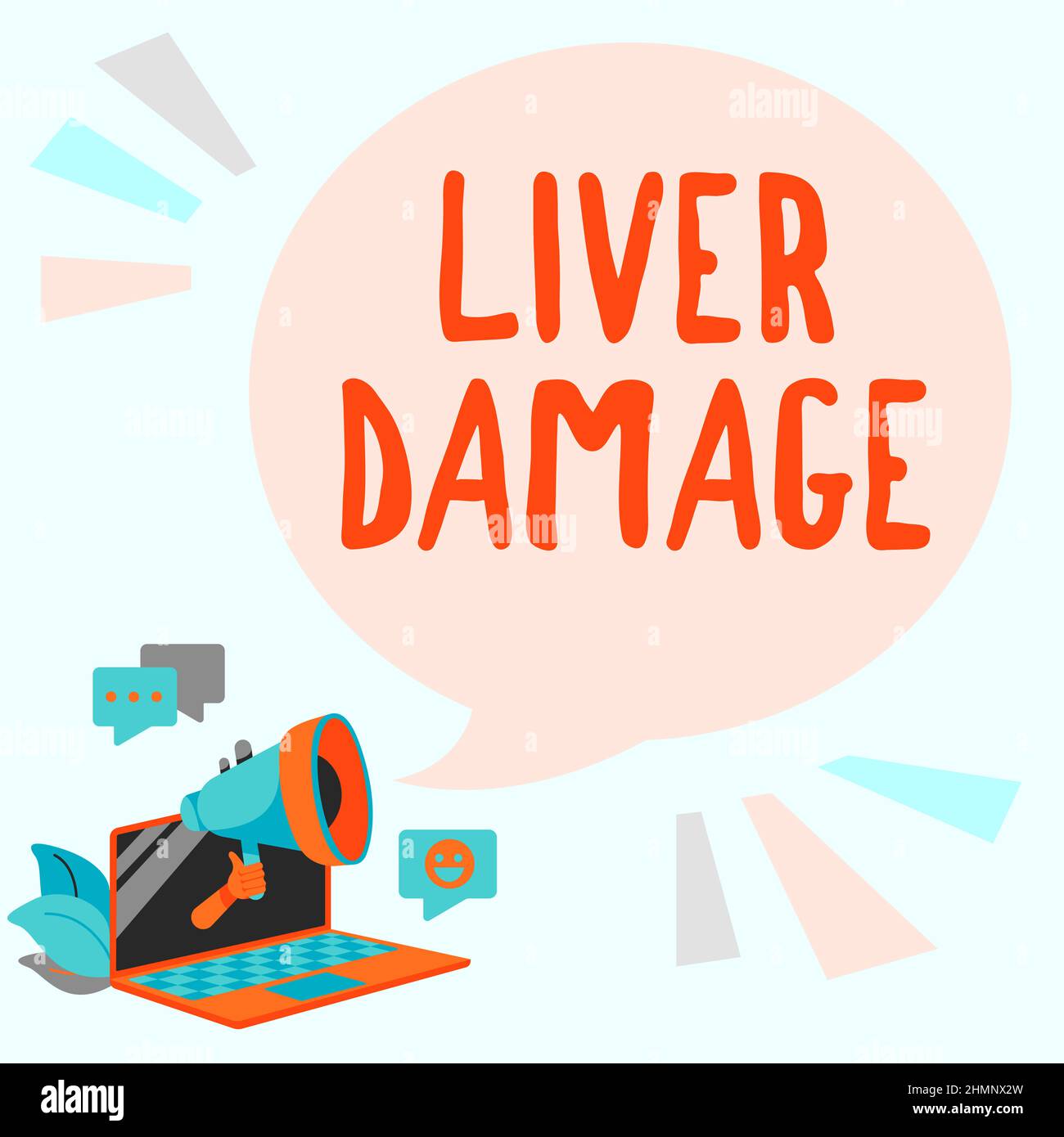 Sign displaying Liver Damage. Internet Concept damage to the liver and ...