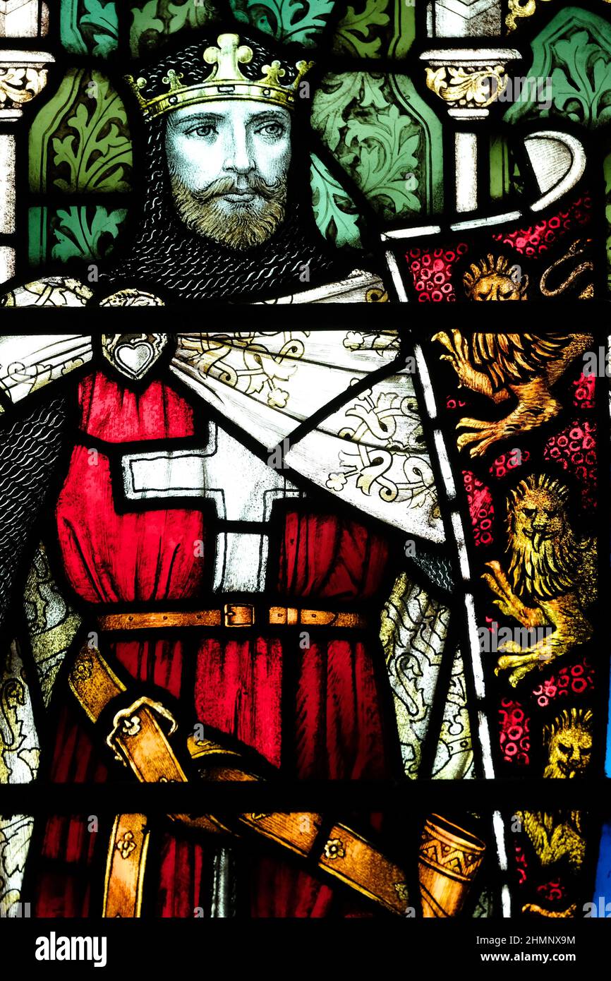 Richard the Lionheart - stained glass window of King Richard I ...