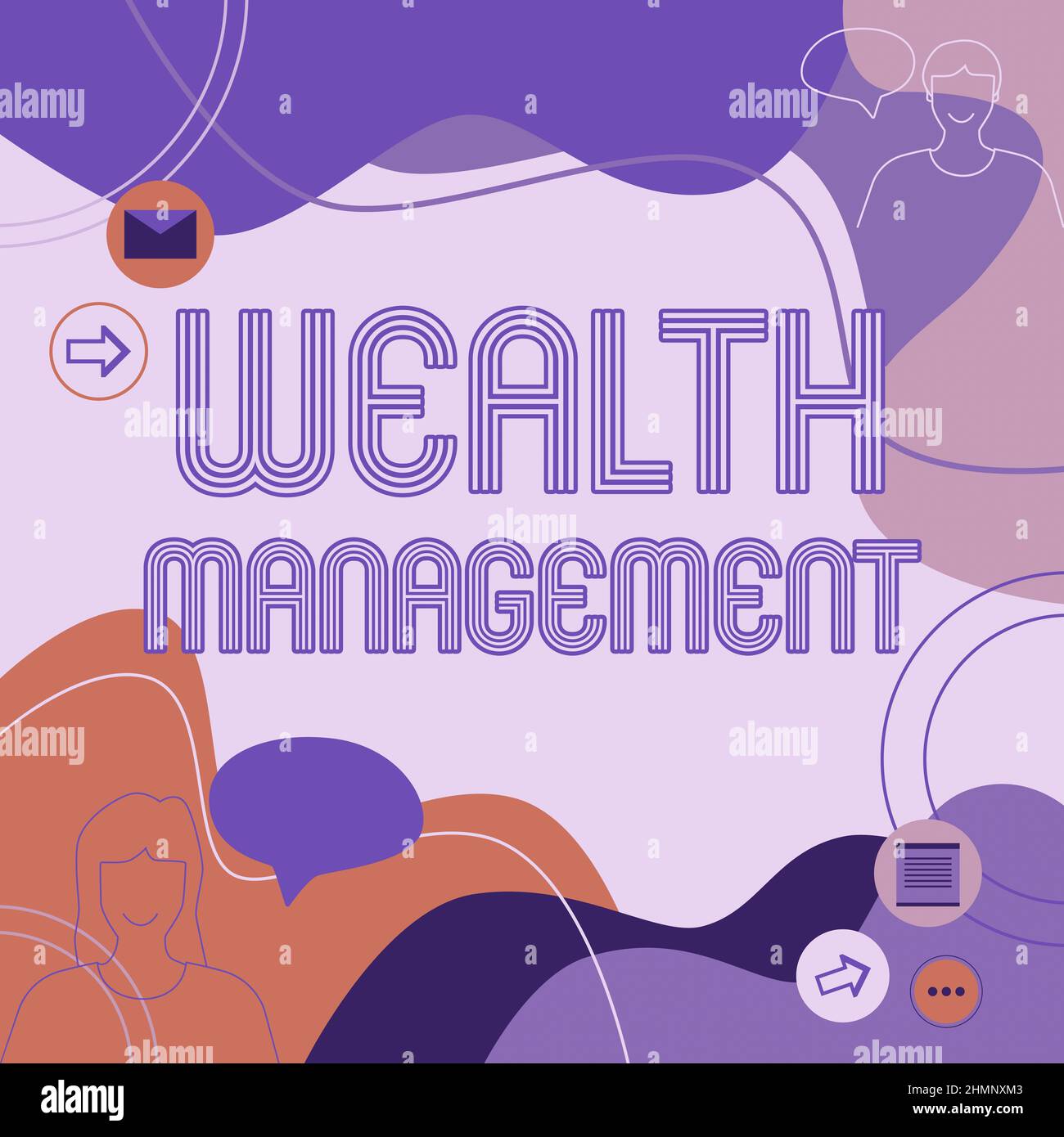 Text sign showing Wealth Management. Business idea Wealth Management ...