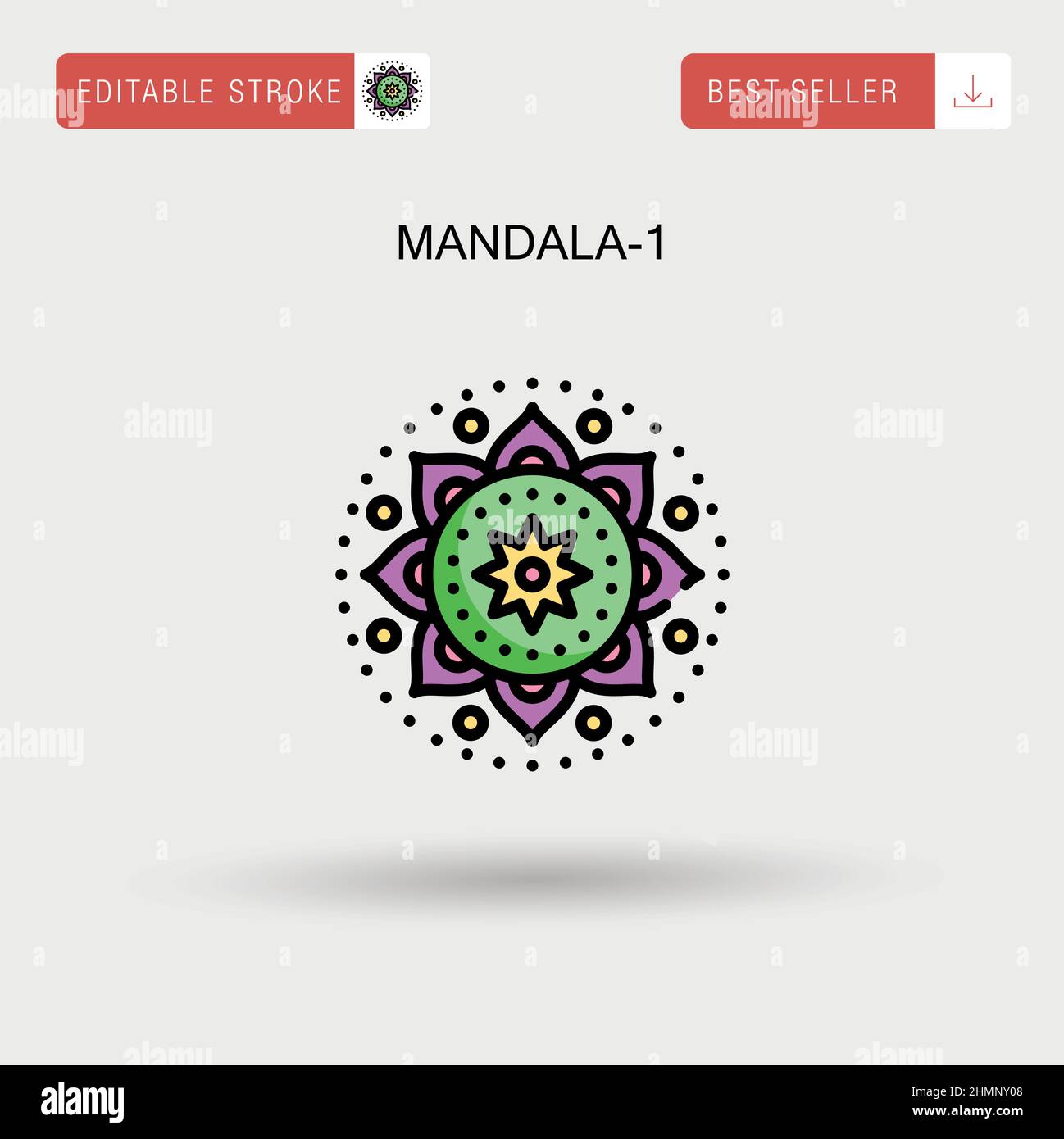 Mandala black and white simple hi-res stock photography and images - Alamy