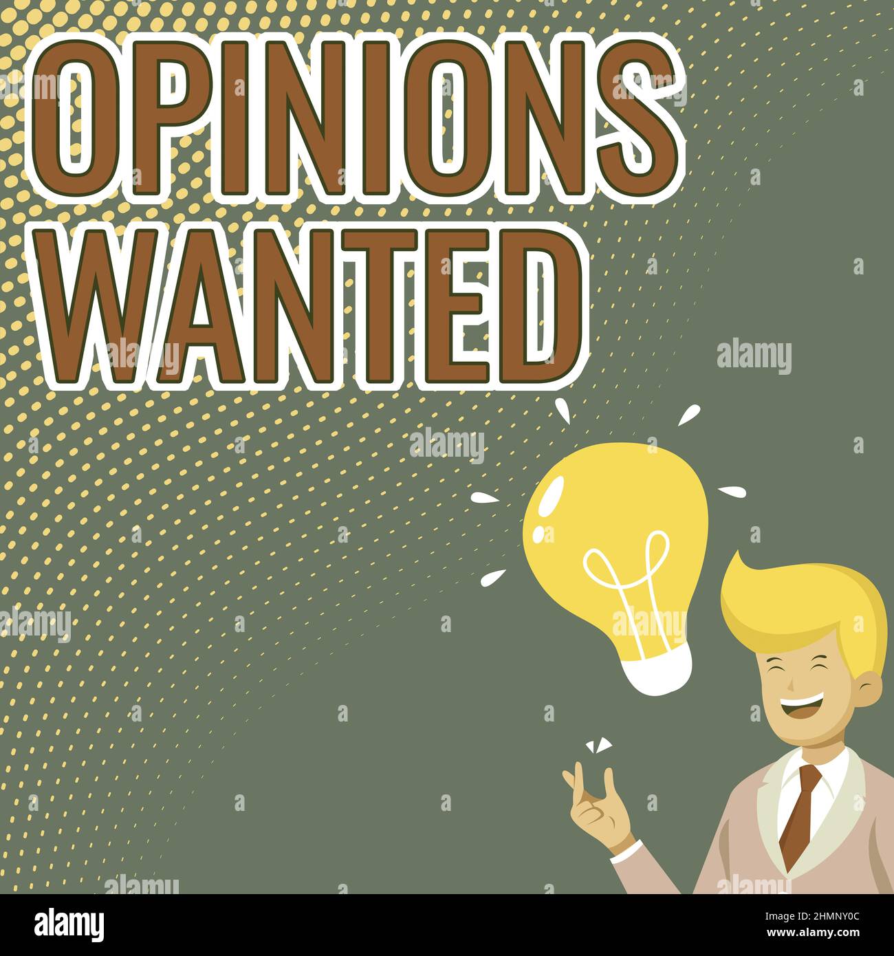 Text showing inspiration Opinions Wanted. Word Written on judgment or ...