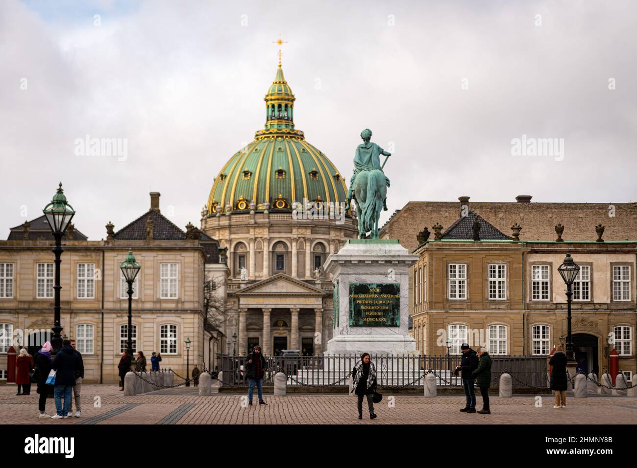 Changing of the guard at Amalienborg Royal Palace, Copenhagen Denmark ...