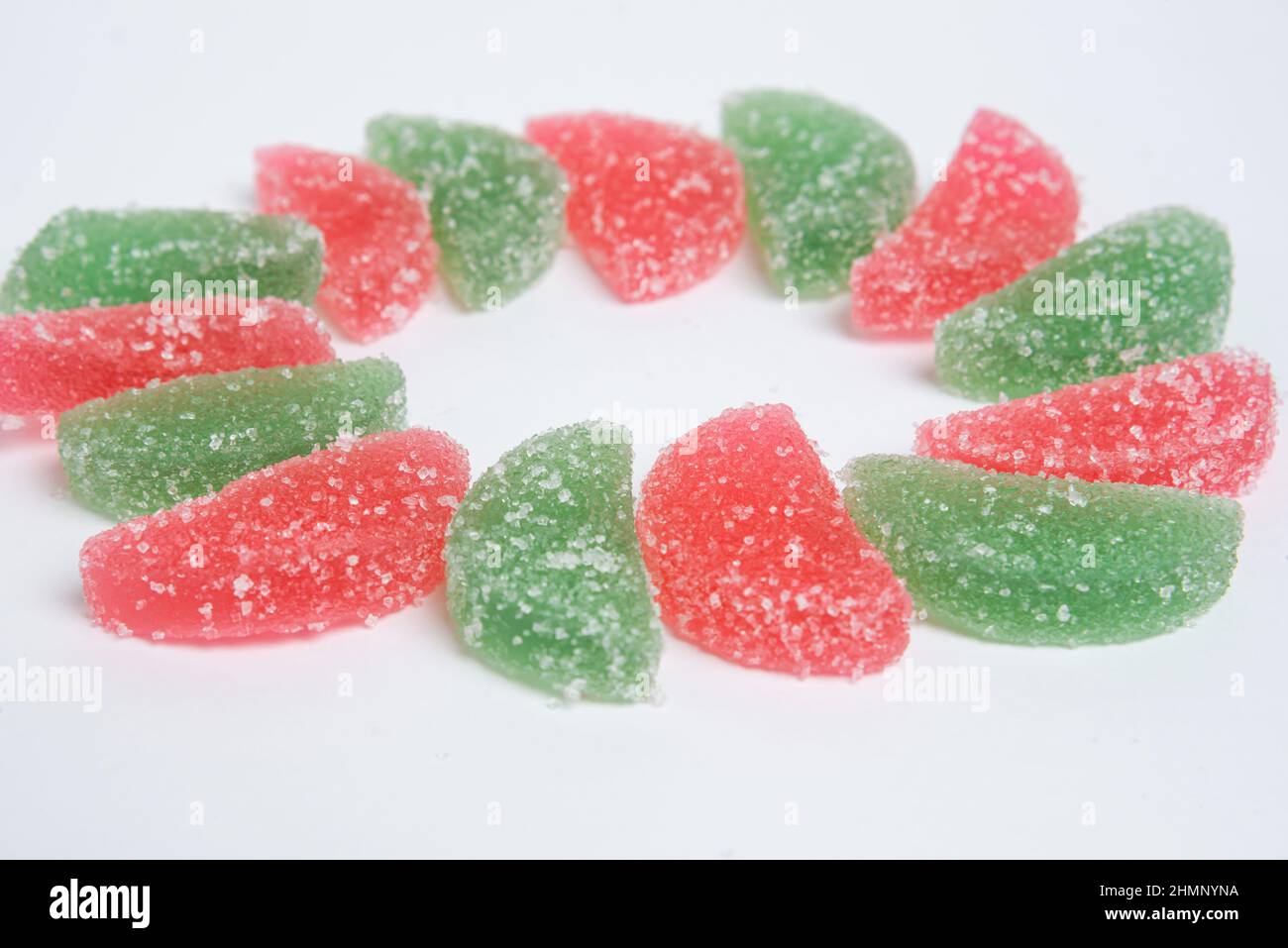 colorful candy and jelly sweet close up, Square shape jelly candy ...