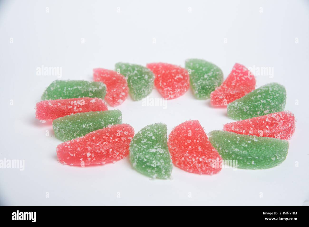 colorful candy and jelly sweet close up, Square shape jelly candy ...