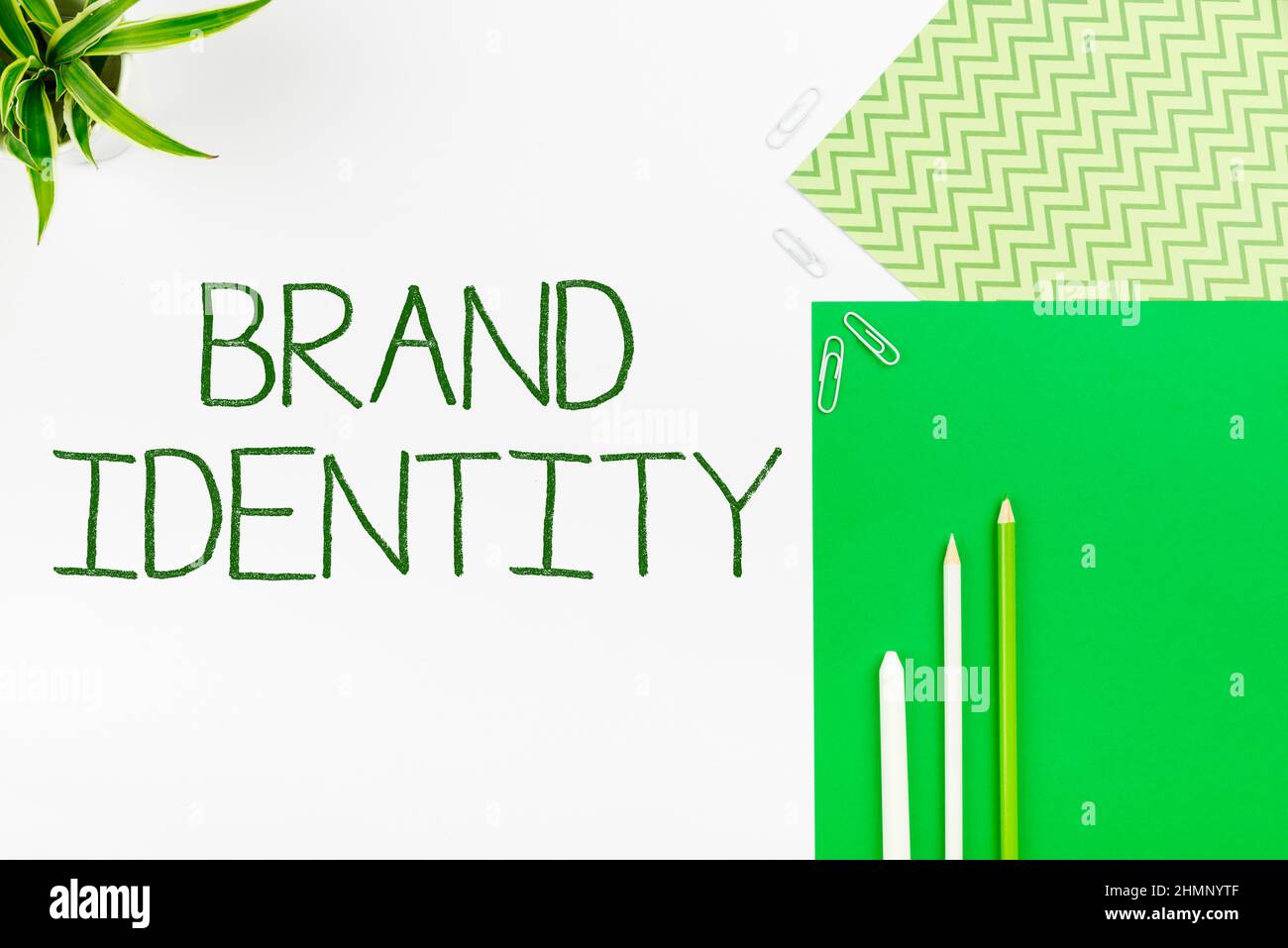 Hand writing sign Brand Identity. Business idea visible elements of a ...