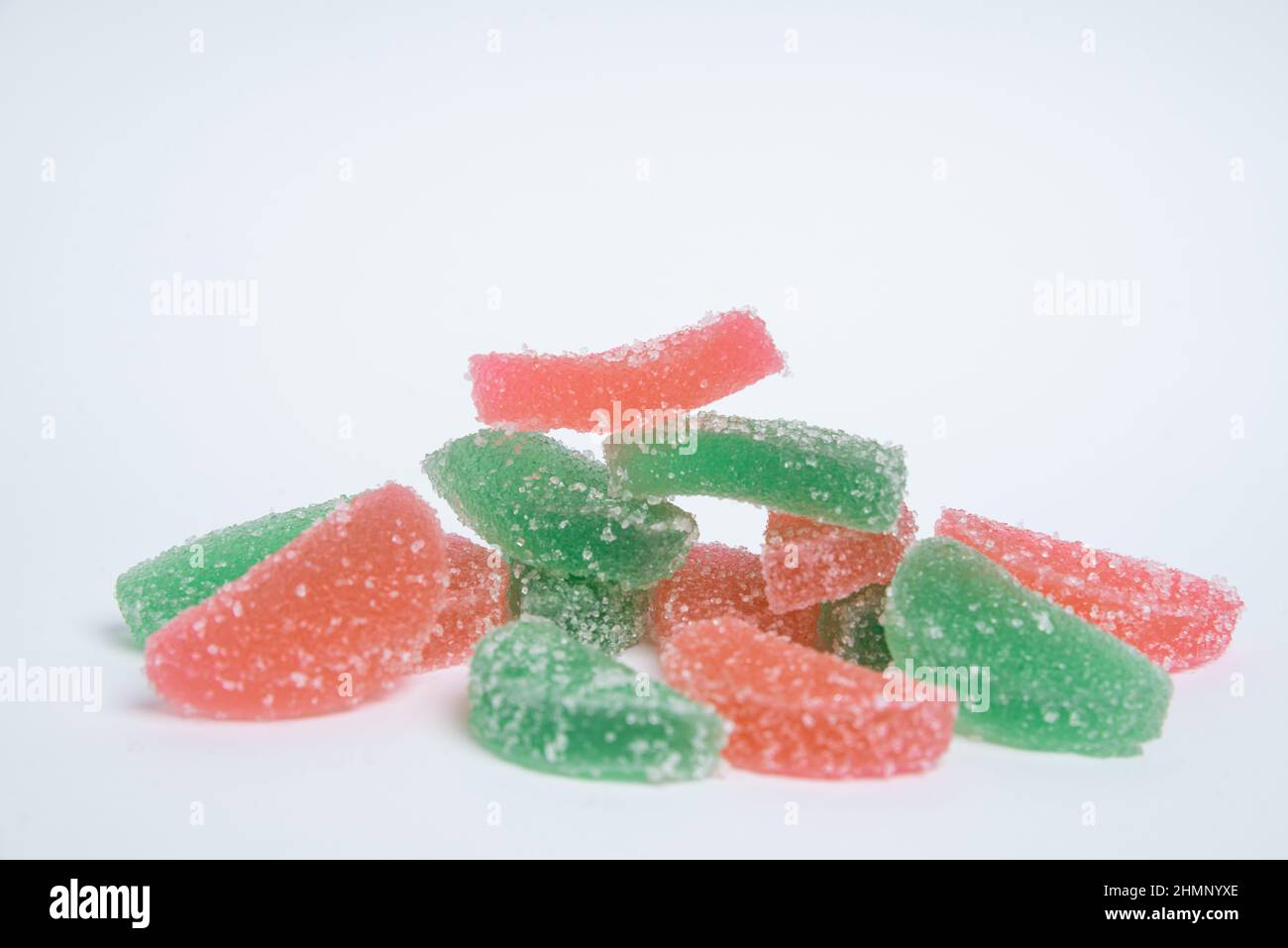 colorful candy and jelly sweet close up, Square shape jelly candy ...