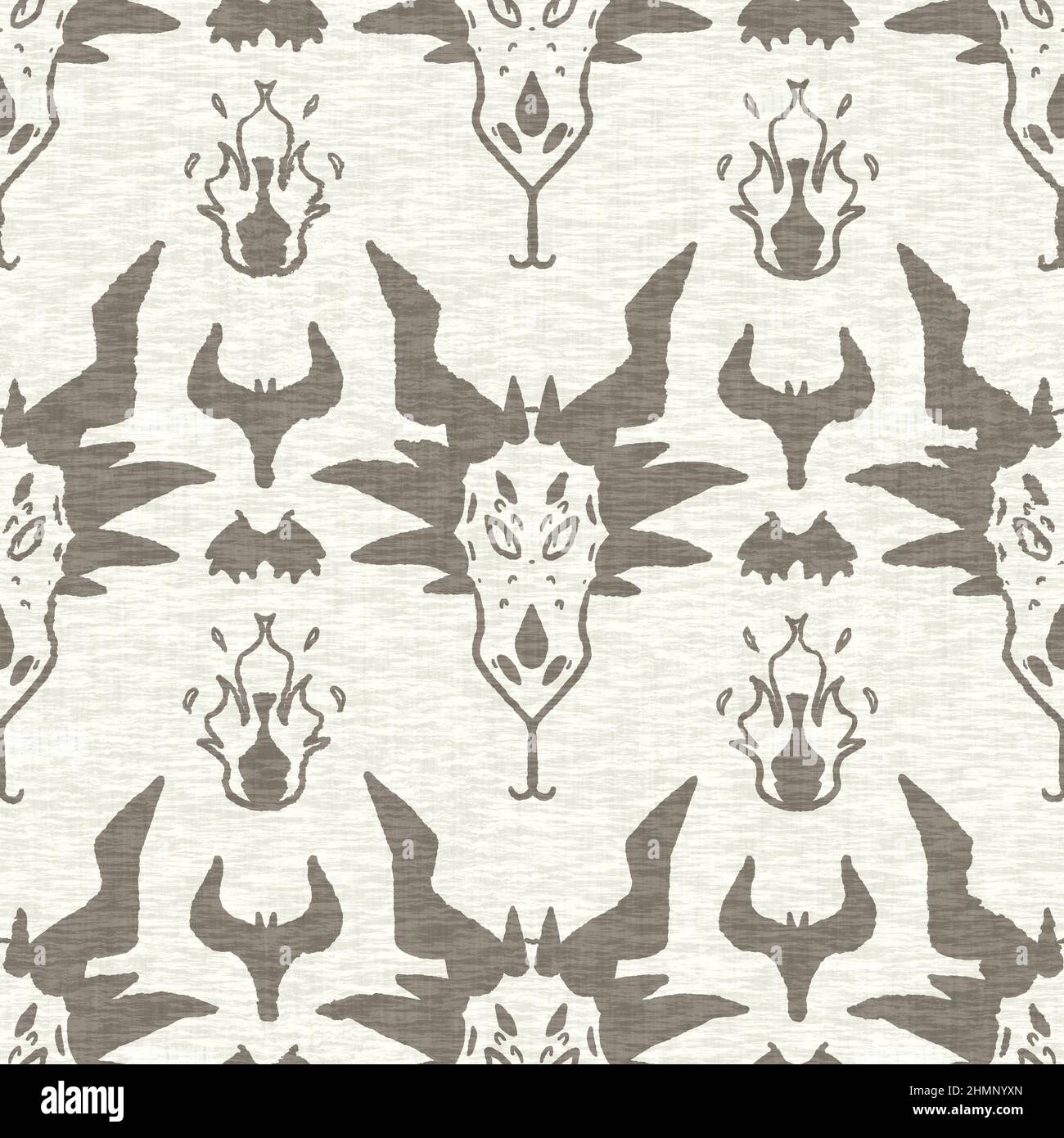 Dragon linen effect texture pattern. Seamless woven mythical reptile ...