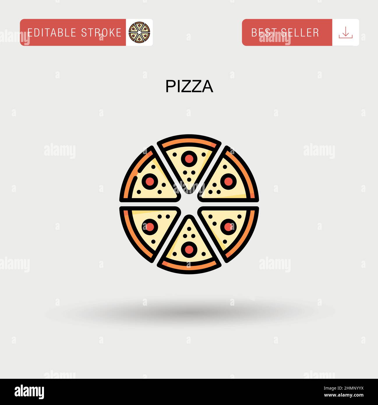 Fresh baked margarita pizza Stock Vector Images - Alamy