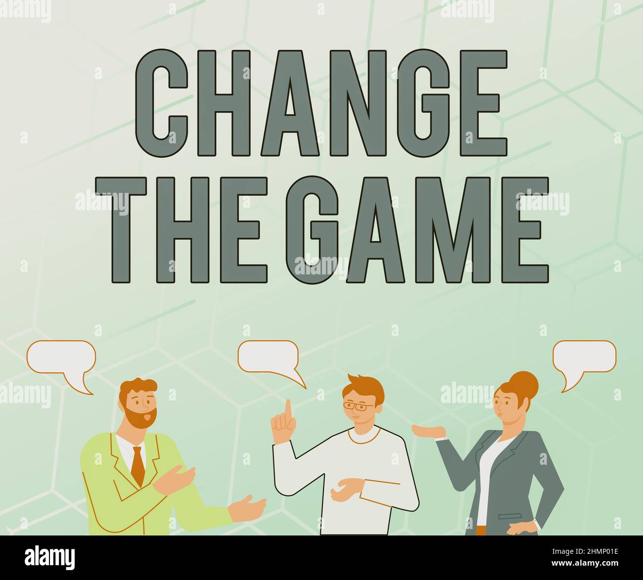 Writing displaying text Change The Game. Word Written on Make a ...