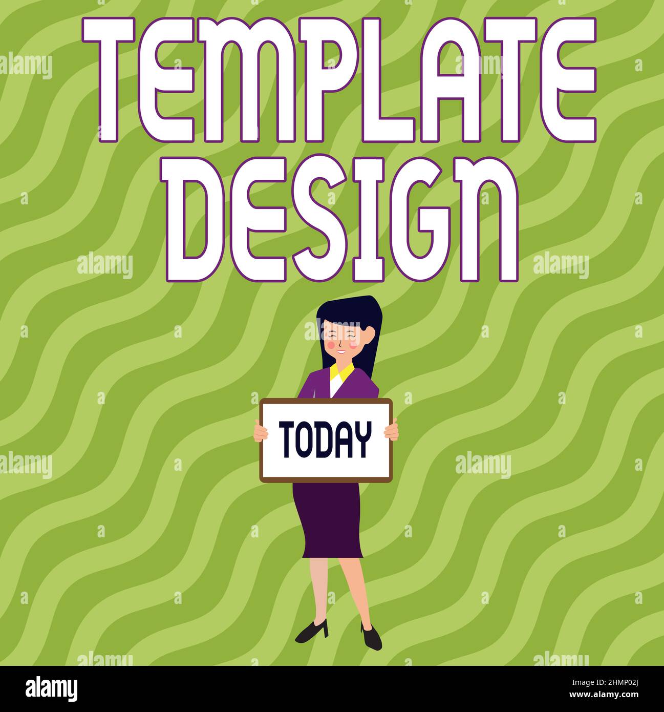 Conceptual display Template Design. Business idea an overall layout or blueprint with a format ...