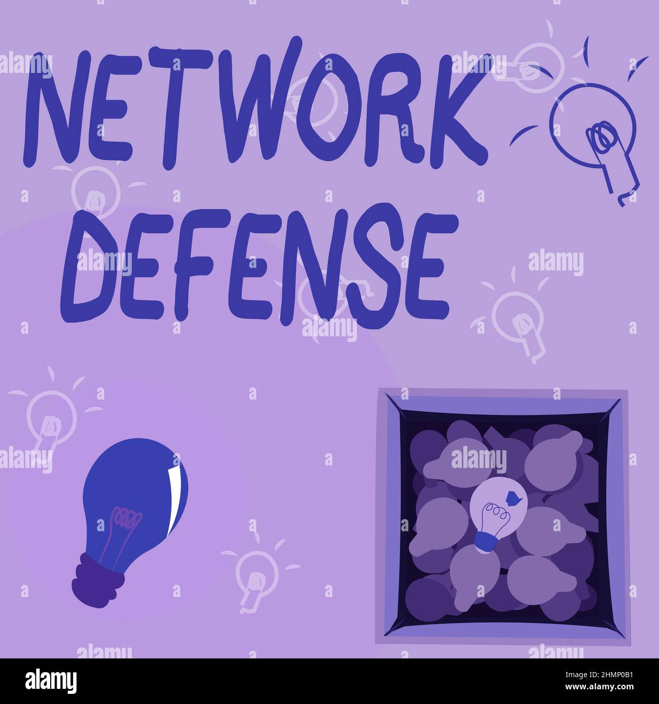 Text sign showing Network Defense. Word Written on easures to protect ...