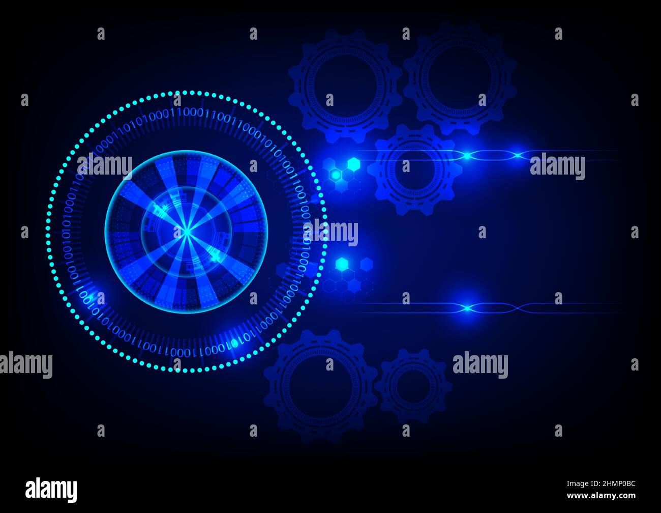 digital abstract background circle style glow hitech technology network ...